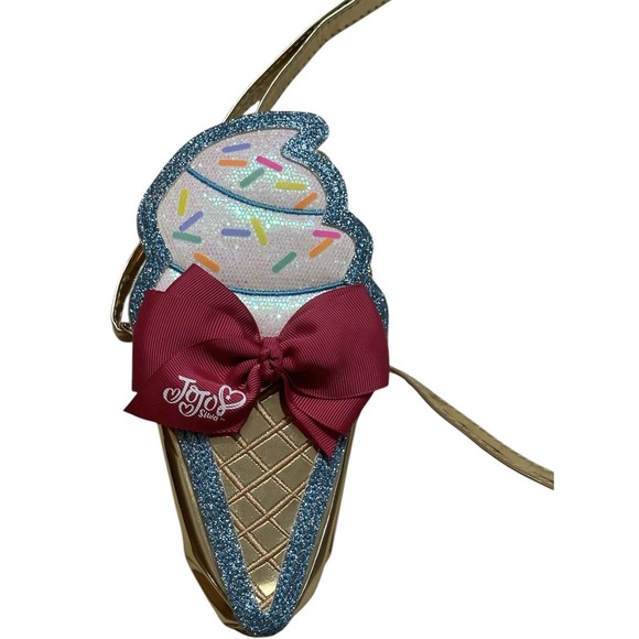 JoJo Siwa | Bags | Jojo Siwa Ice Cream Cone Purse Gold With Sprinkles ...